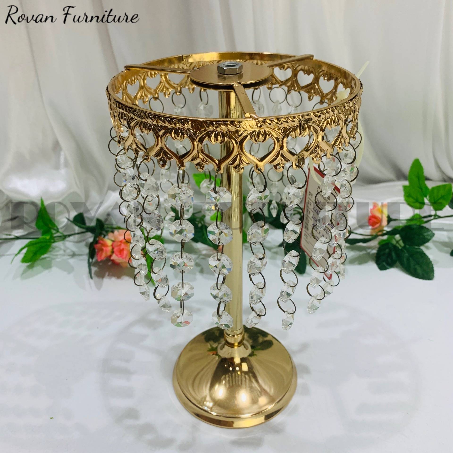New Design Wedding Lamp Gold Crystal Center Pieces, Wedding Decor ...