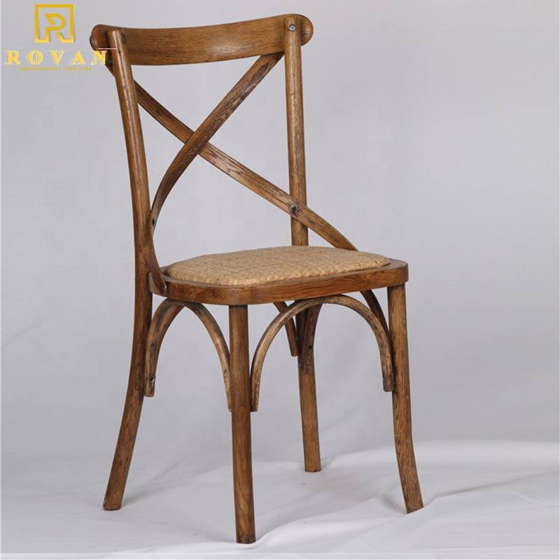 wood cross back chair with rattan tiffany chiavari chair cushions for ...